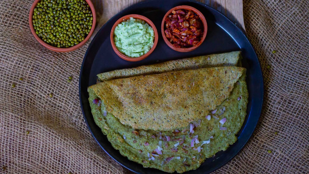 Pesarattu recipe | Green Gram Dosa | Andhra Recipe| Food Good - YouTube