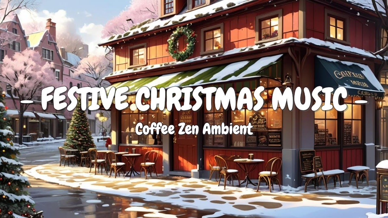 Festive Christmas Music 🎄☕ Cozy Cafe Ambiance for a Joyful Holiday ...