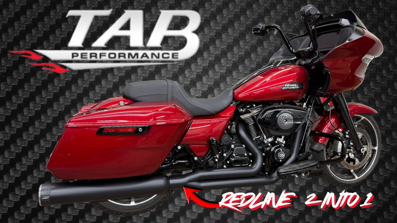 TAB REDLINE PERFORMANCE 2 INTO 1 EXHAUST INSTALLED ON A 2025 HARLEY ...