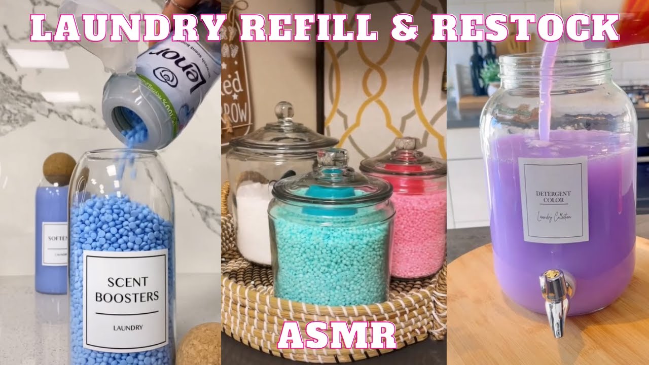 LAUNDRY REFILL & RESTOCK | ASMR | TikTok Compilation | Part 2 - YouTube