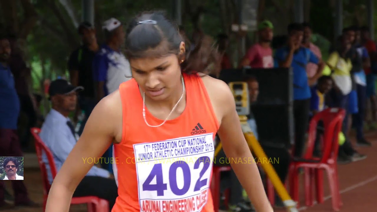 JUNIOR GIRL'S LONG JUMP FINAL AT FED. NATIONAL JUNIOR ATH. CHAMPIONSHIP ...