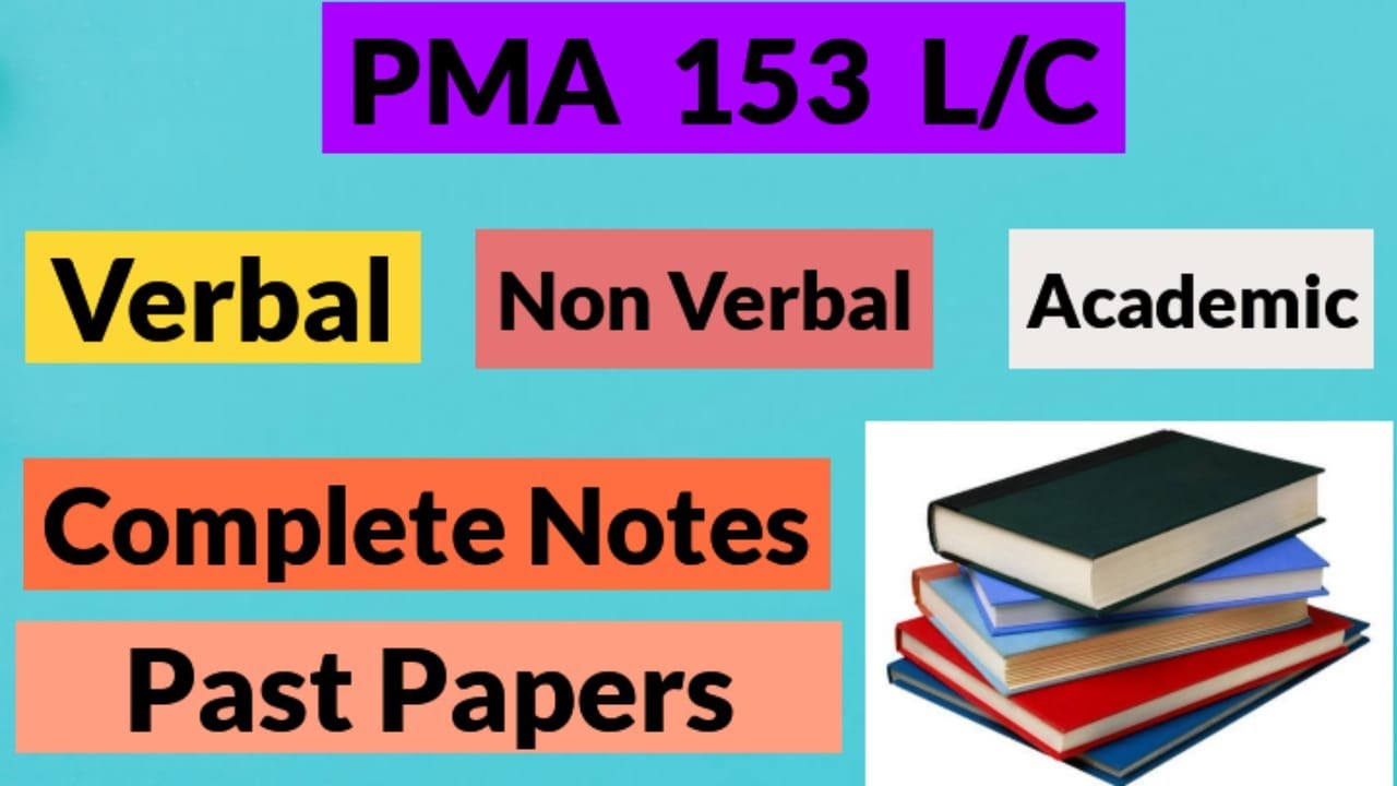 PMA 153 Long Course Initial Test Preparation, Notes and past papers ...