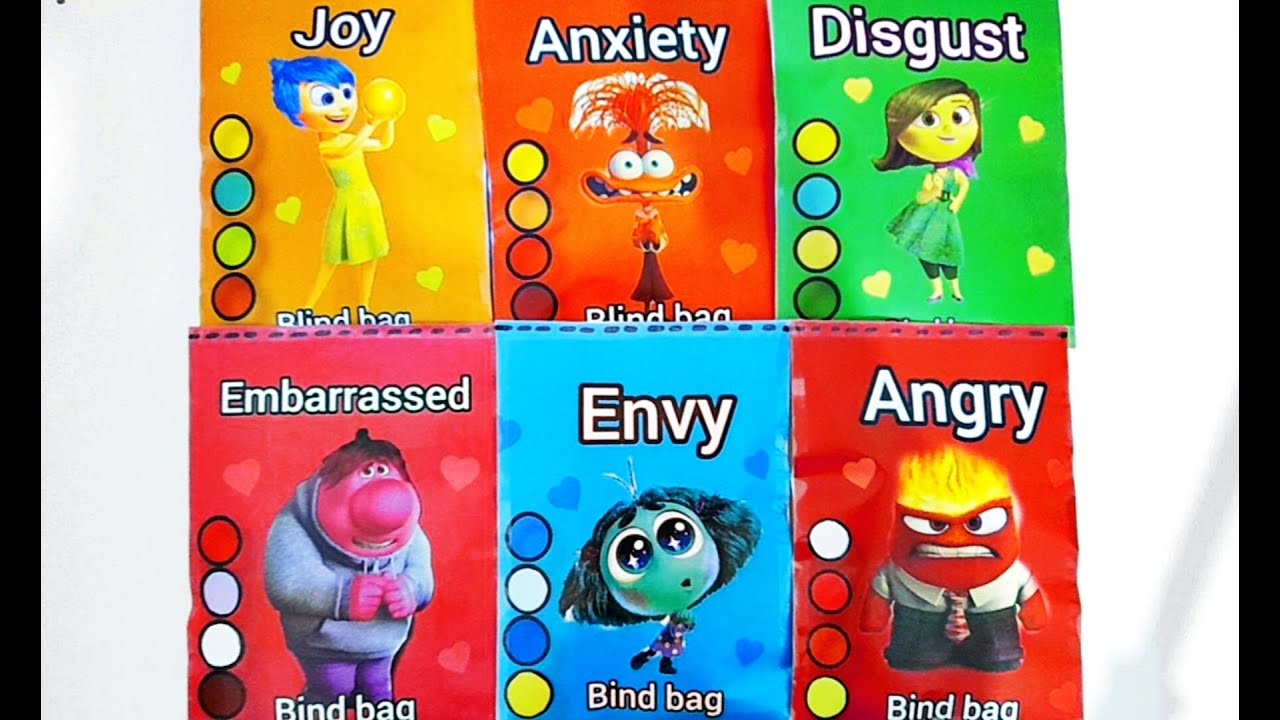 🎀paper diy💛 INSIDE OUT 2 Blind Bags opening | ASMR |blind bag - YouTube