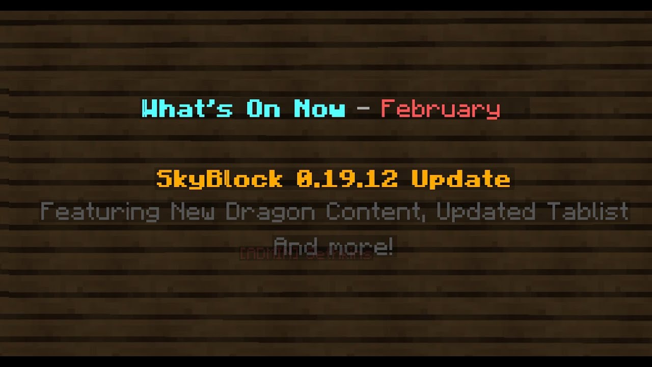 [February 28th] Alpha Testing - New Dragon Content, Tab List Widgets ...