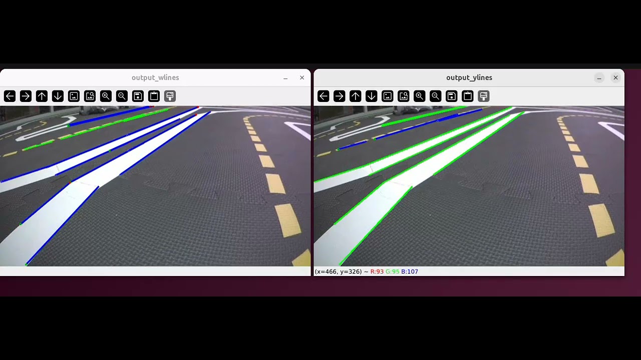 opencv-Hough transform line detection - YouTube