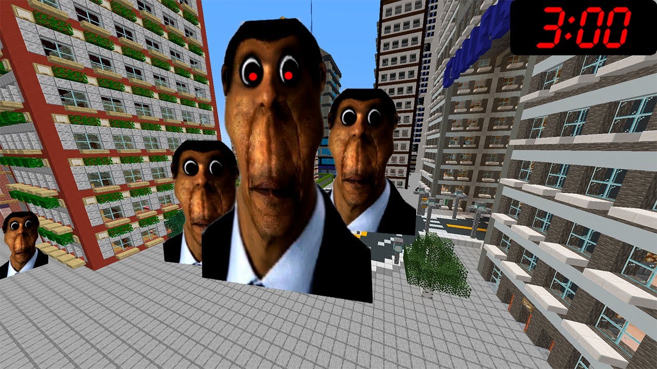 Obunga Is Looking For Me On The Map in Minecraft. New Obunga Family ...