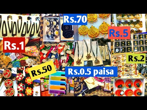 Cheapest fancy store wholesale market in hyderabad || ladies fancy ...