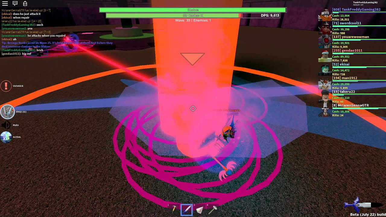 Defend the Statue Remastered [Beta]: Sir Kadee X Battle - YouTube