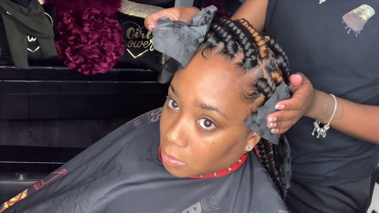 BraidsByTiara show how she dip her braids while properly using her ...
