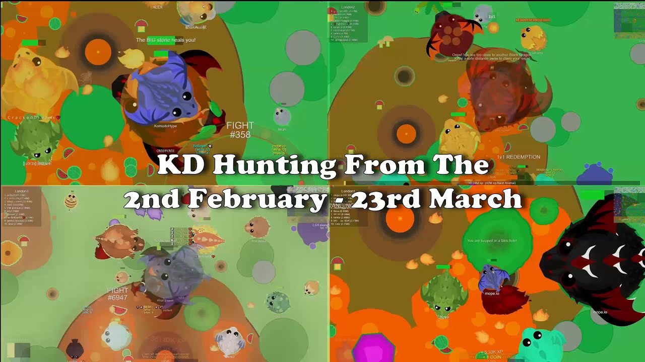 Mope.io - The BEST King Dragon Killing Montage | 15 KD Kills SOLO ...