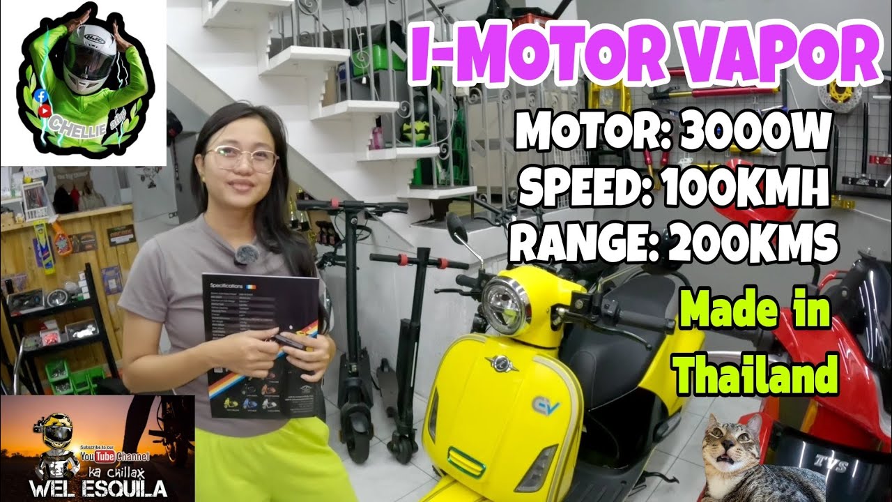 I-MOTOR VAPOR | BASIC REVIEW E-MOTORCYCLE | THAILAND MADE - YouTube