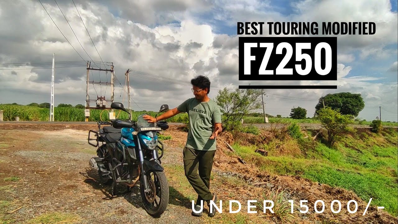 Yamaha FZ250 full touring modified Best crash guard for fz25. sirf ...