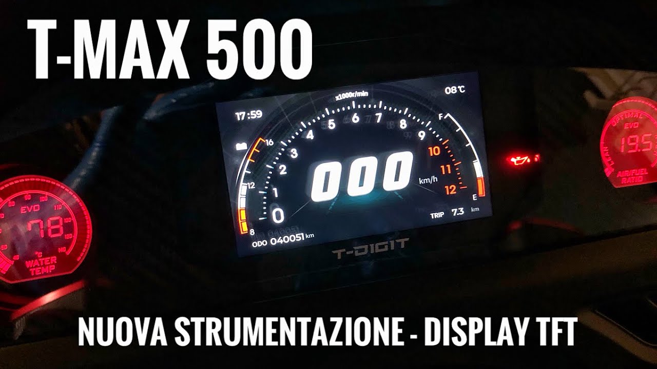 T-MAX 500 - New TFT multifunction speedometer - Bluetooth, Air/Fuel ...