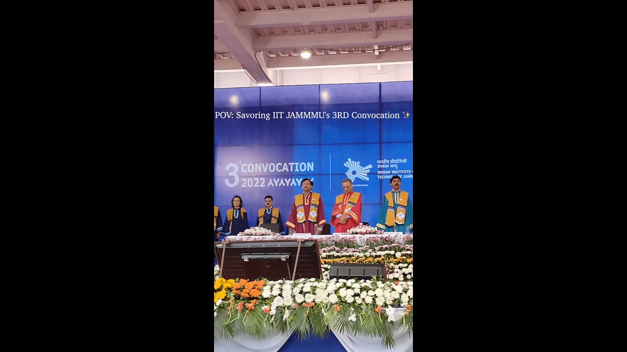 Convocation'22 | Mini Recap | IIT JAMMU - YouTube