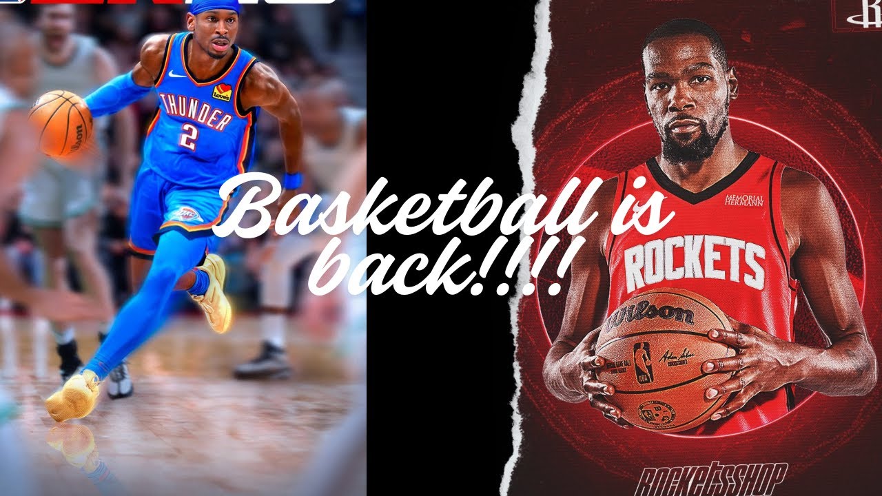 BASKETBALL IS BACK!!!!! Rockets/ OKC, Lakers/Warriors recap. - YouTube