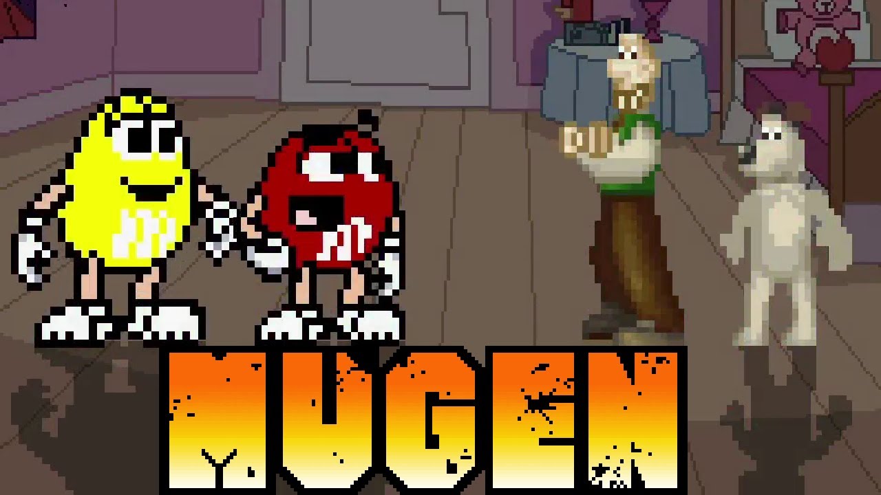 M.U.G.E.N - Red and Yellow & Wallace and Gromit Team Arcade Longplay ...