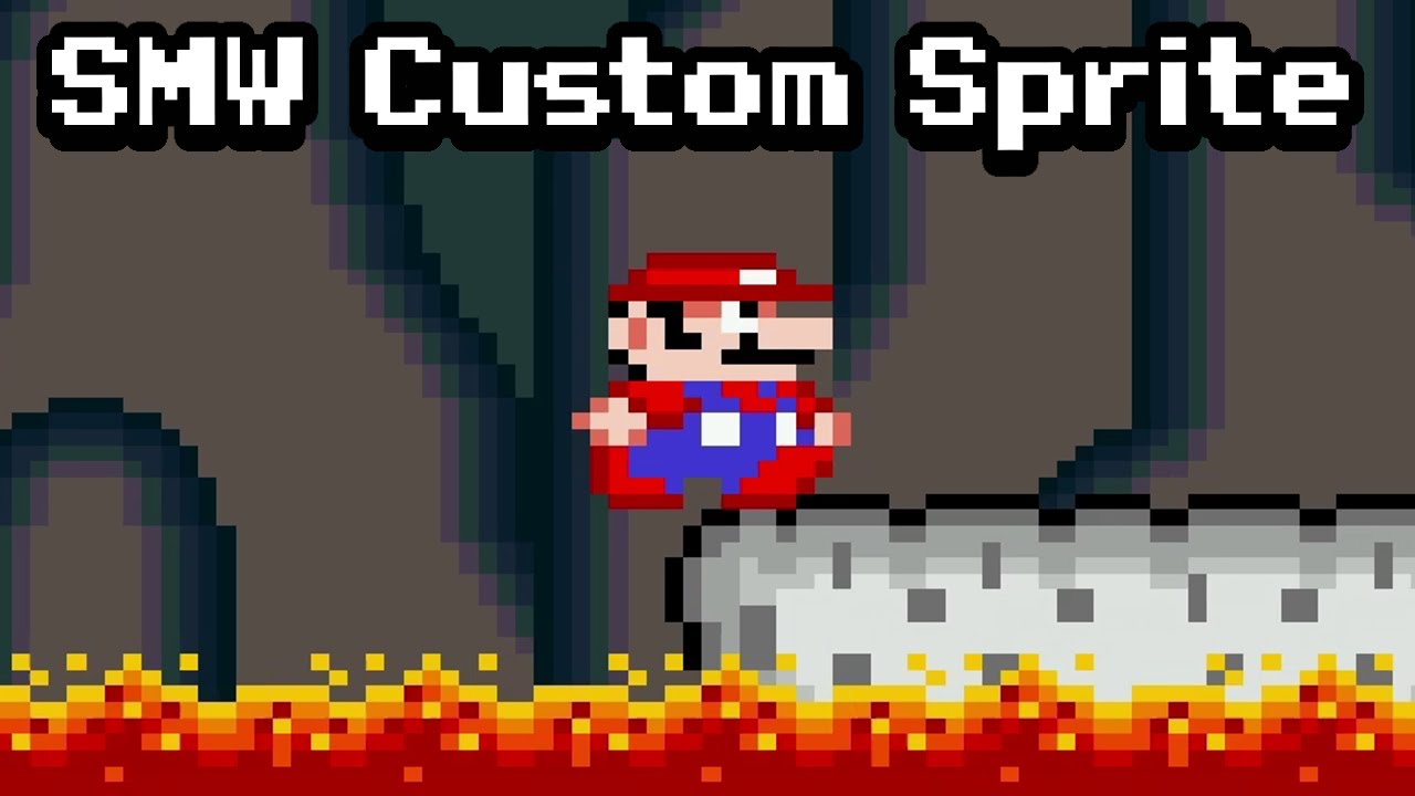 SMW Custom Sprite - RPG Overworld Mario in a Level - YouTube