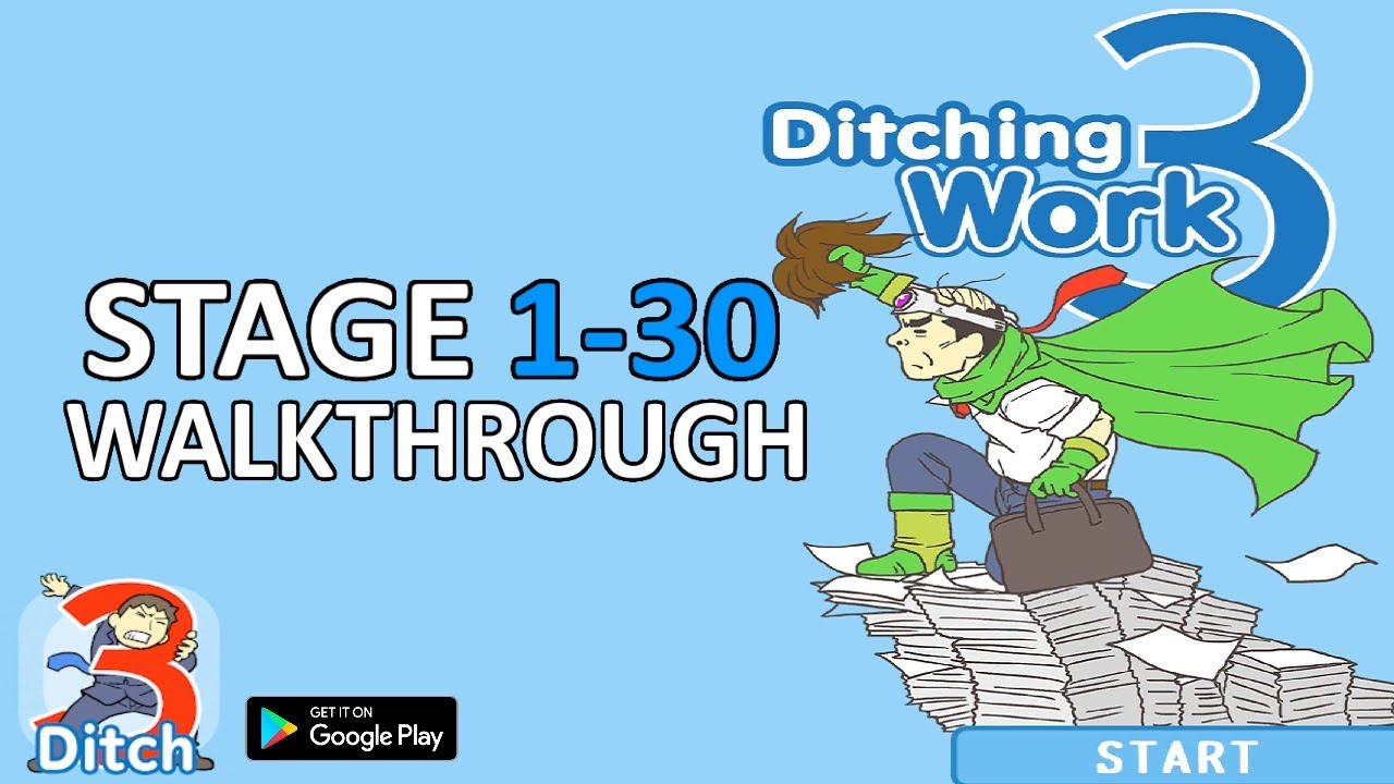 Ditching Work 3 - room escape game Stage 1-30 Walkthrough - YouTube
