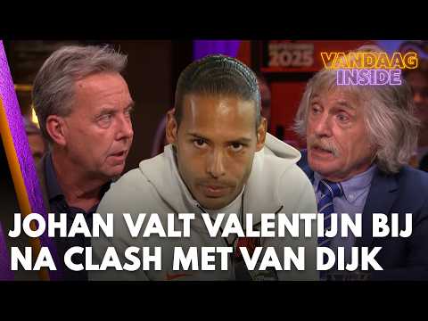 Johan Derksen valt Valentijn Driessen bij na confrontatie met Virgil van Dijk: 'Kinderlijk!'