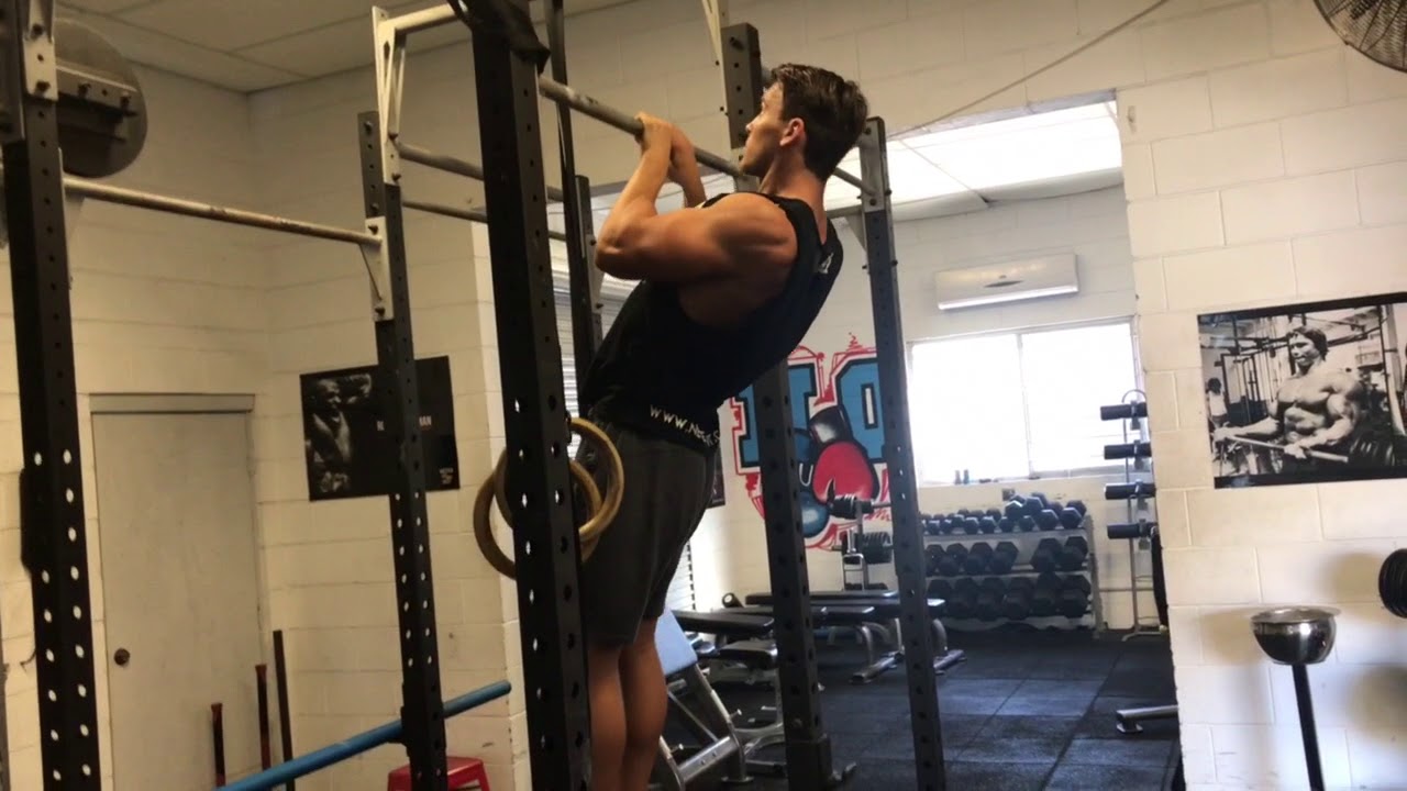 Narrow grip pull-ups - YouTube
