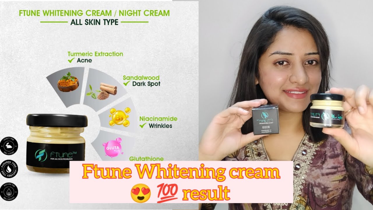 Ftune Night Cream For Pigmentation, Dark Spots Uneven Skintone,Acne/100 ...