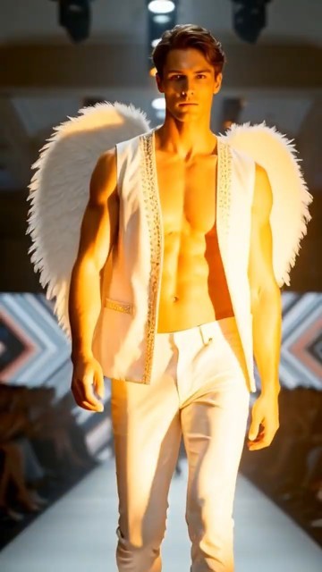 Angelic Style | Male Model Ramp Walk | Heavenly Confidence on Runway # ...