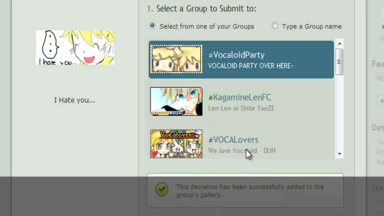 VideoTutorial - How to add pictures to the groups on deviantART ゜ρ ...