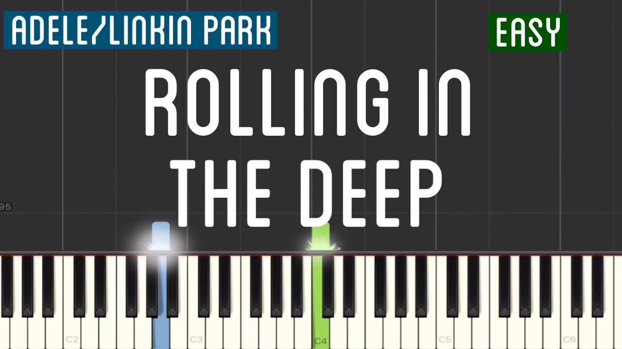 Adele/Linkin Park - Rolling In The Deep Piano Tutorial | Easy - YouTube