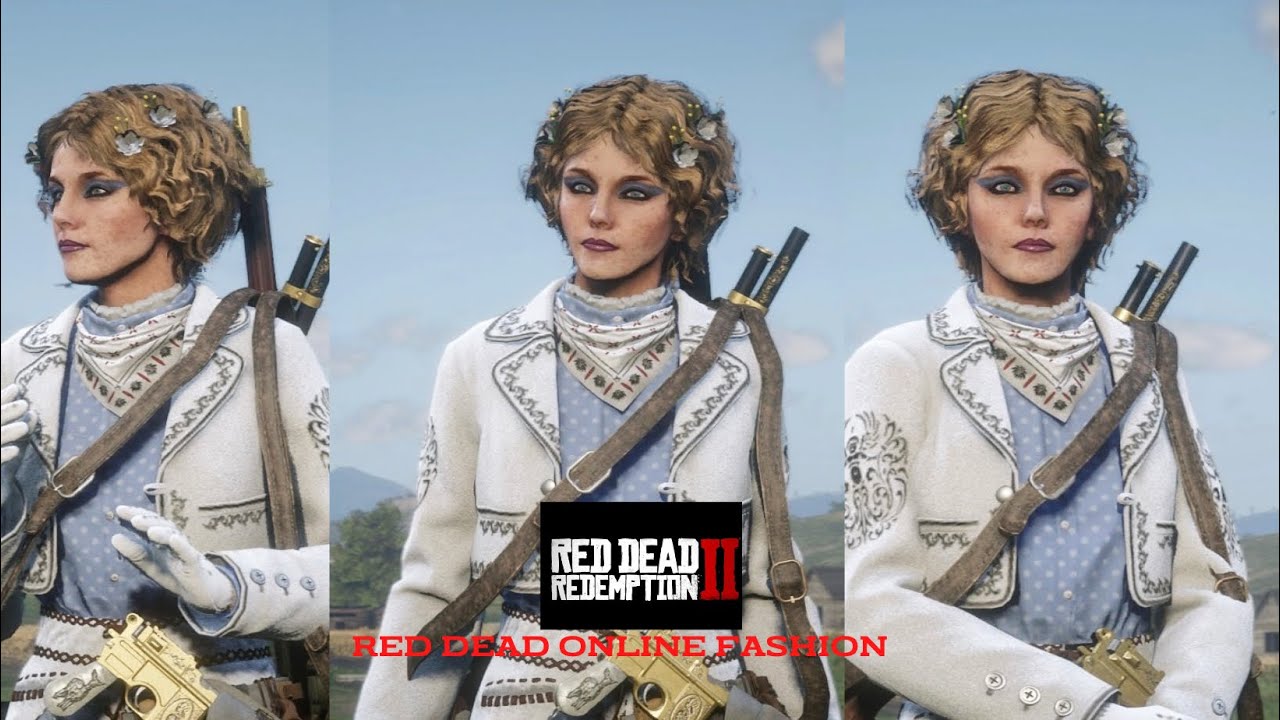 Red Dead Redemption 2 Online Outfit (Blue&White) Part 17 #fashion :ลุค ...