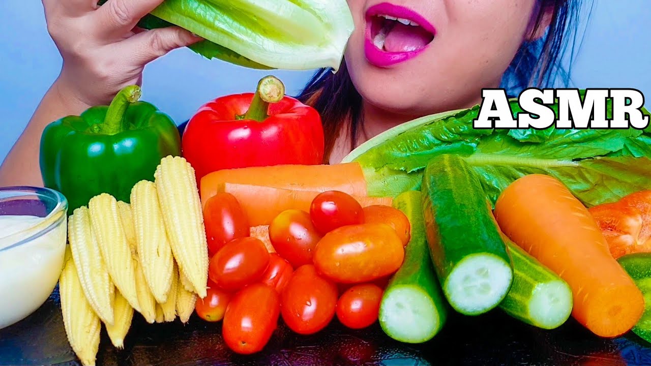ASMR Veggie Platter (EXTREME CRUNCHY EATING SOUNDS)MUKBANG | No Talking ...