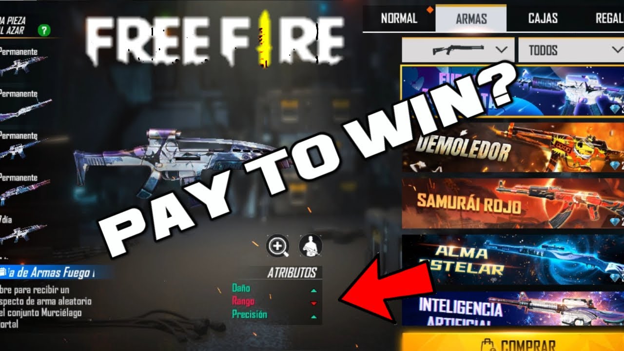 FREE FIRE ES PAY TO WIN ? / FREE FIRE SE VOLVIO PAY TO WIN ? - YouTube