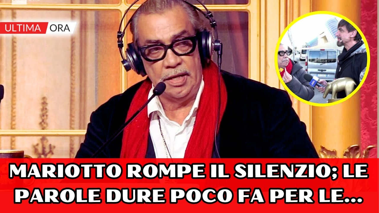 Guillermo Mariotto; Le parole dure dopo le polemiche per il Tapiro e la ...