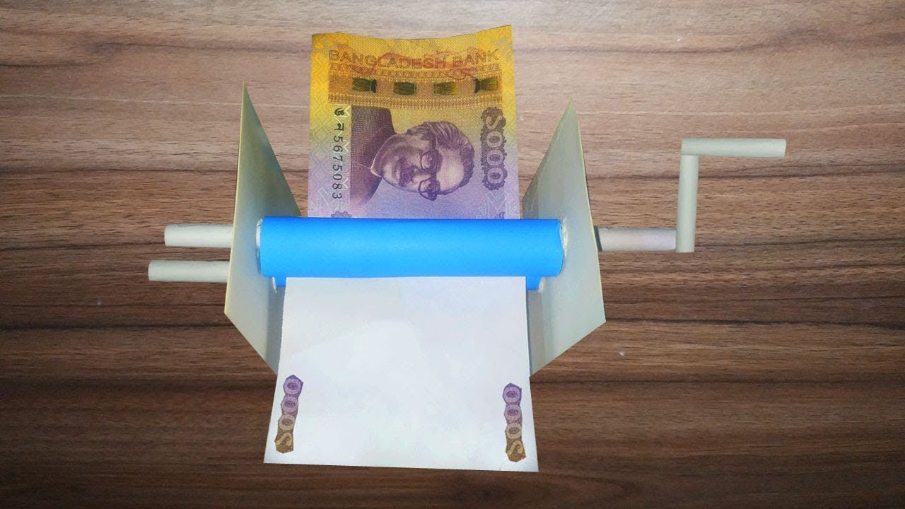 How to Make a Money printer Machine Money printer Machin kagoj diye ...