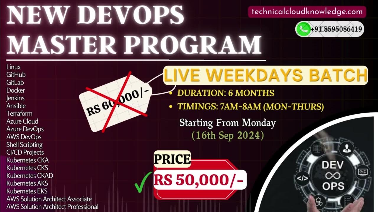 New DevOps Master Program 2024 Edition |Live Weekdays Batch Starting From Monday 16 Sep 2024 # ...