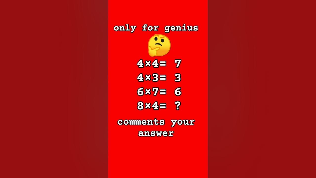 only-for-genius-maths-puzzle-mathshorts-youtubeshorts-mathspuzzle