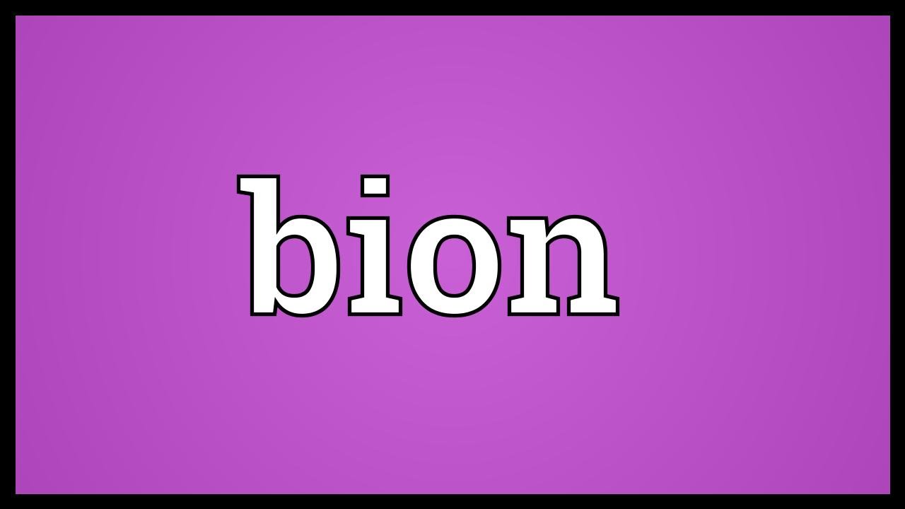 Bion Meaning - YouTube