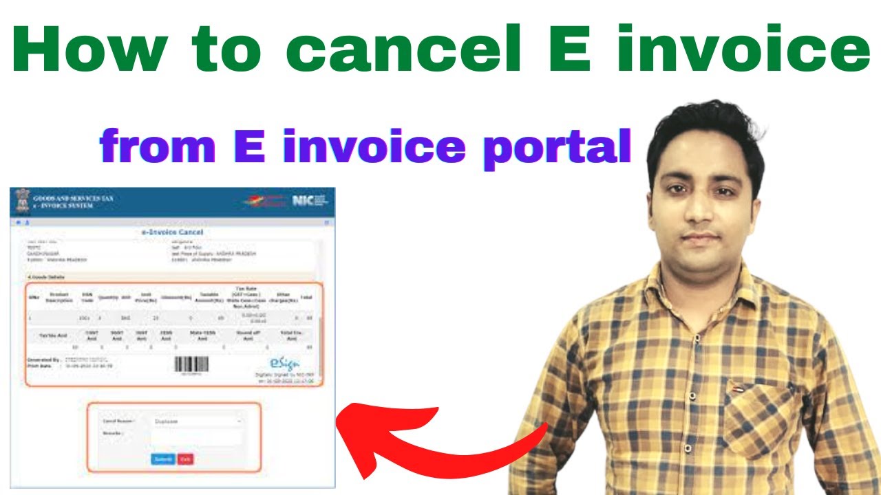 How To Cancel E Invoice From E Invoice Portal E Invoive Ntyagi How To Cancel E Invoice From E Invoice Portal E Invoive Ntyagi