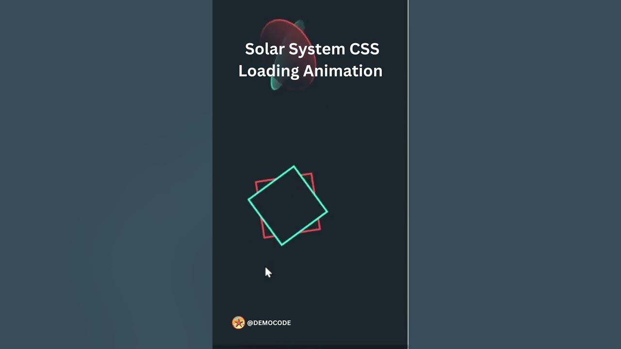 Solar System CSS Loading Animation || #animation #css #loading #coding #softwareengineer - YouTube