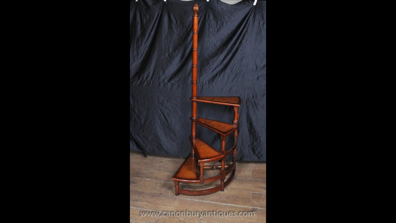 Victorian Library Ladder Step Ladders - YouTube