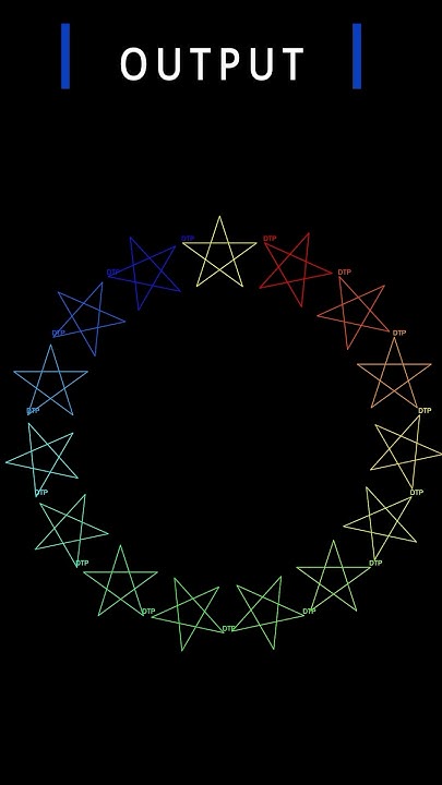 Draw Multiple Star Patterns In Python Using Turtle Graphics Pythonlearning Codingart