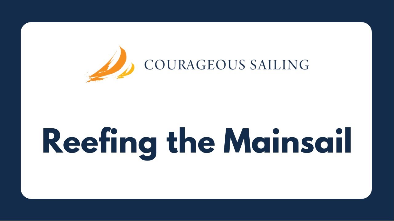 Reefing the Mainsail on a Rhodes 19 - YouTube
