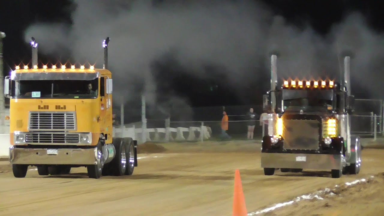 Wide Open Street Semi Drag Racing at Buck - YouTube