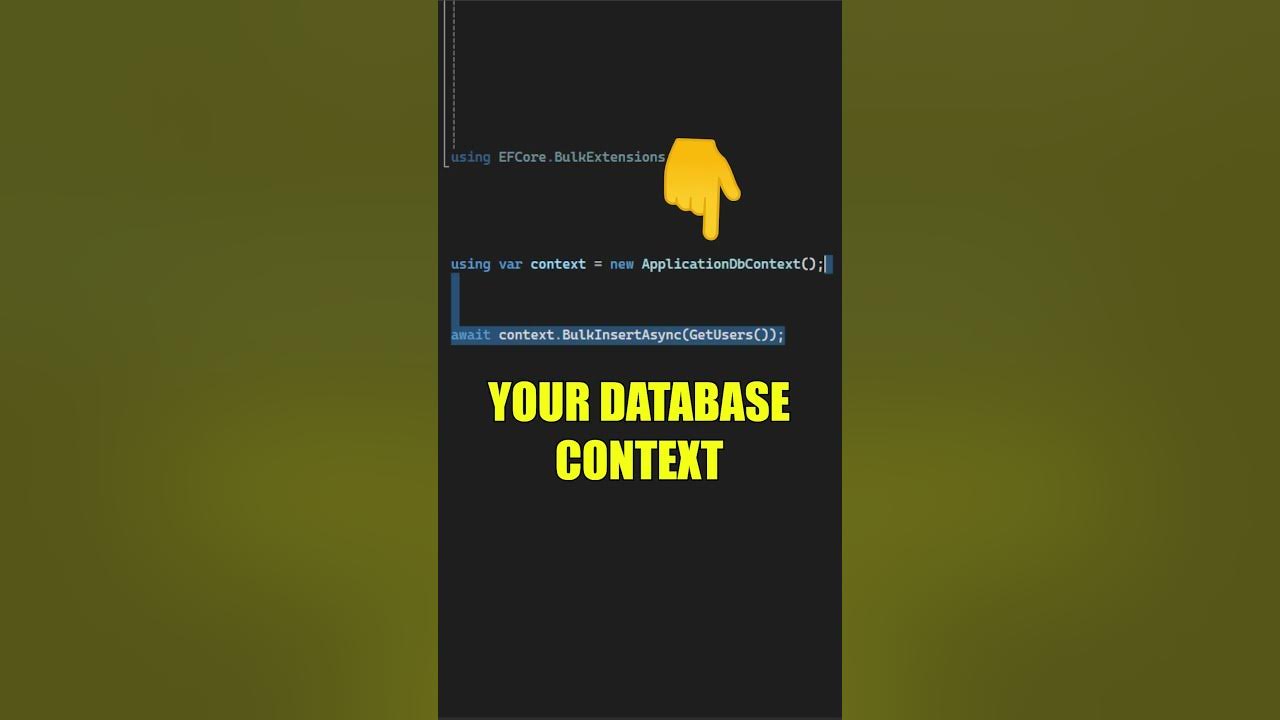 Is this an alternative to SqlBulkCopy? *MUCH SIMPLER* - YouTube