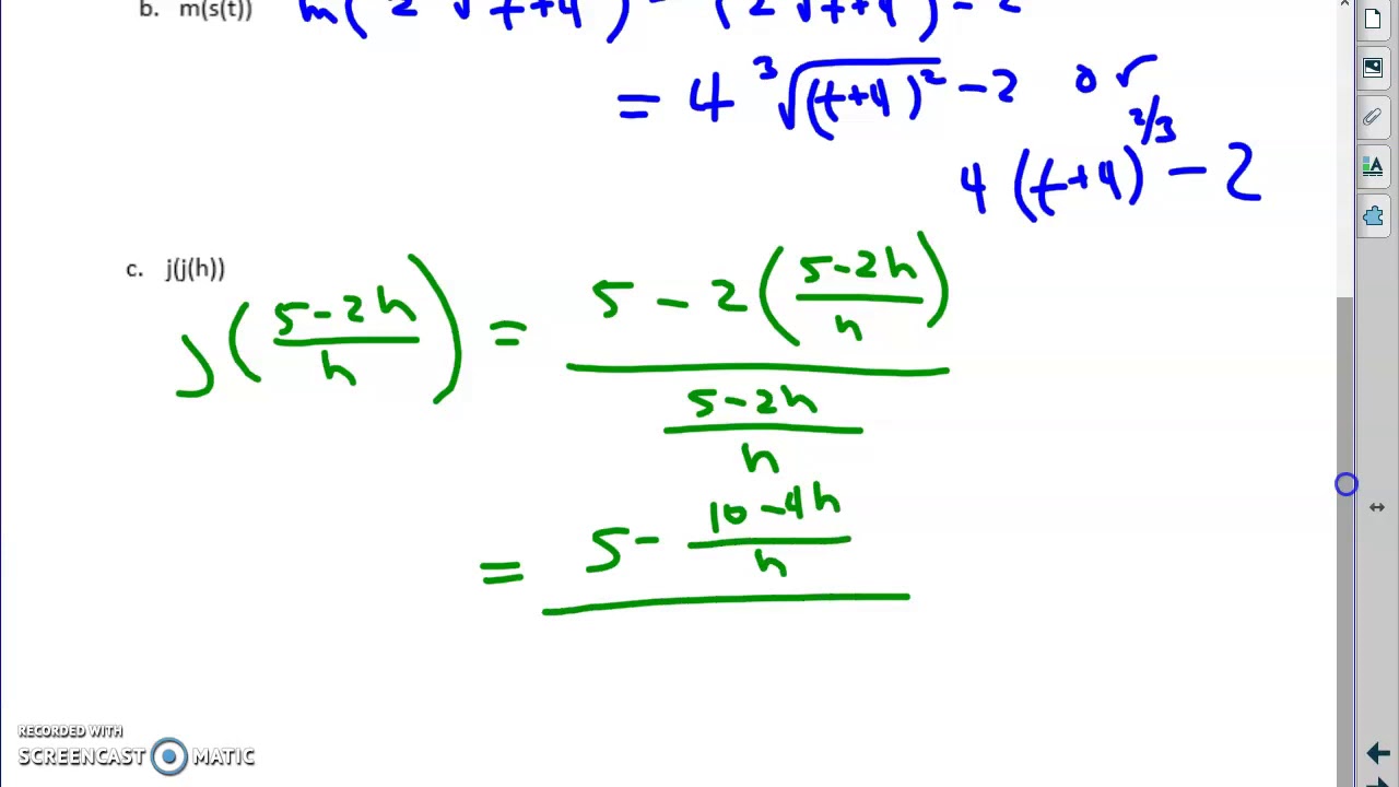 Day 1 Review Functions Part 1 Youtube