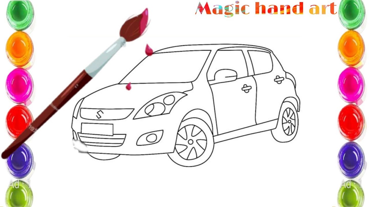 How to Draw a maruti suzuki swift Coloring dumper for Kids & Toddlers ...
