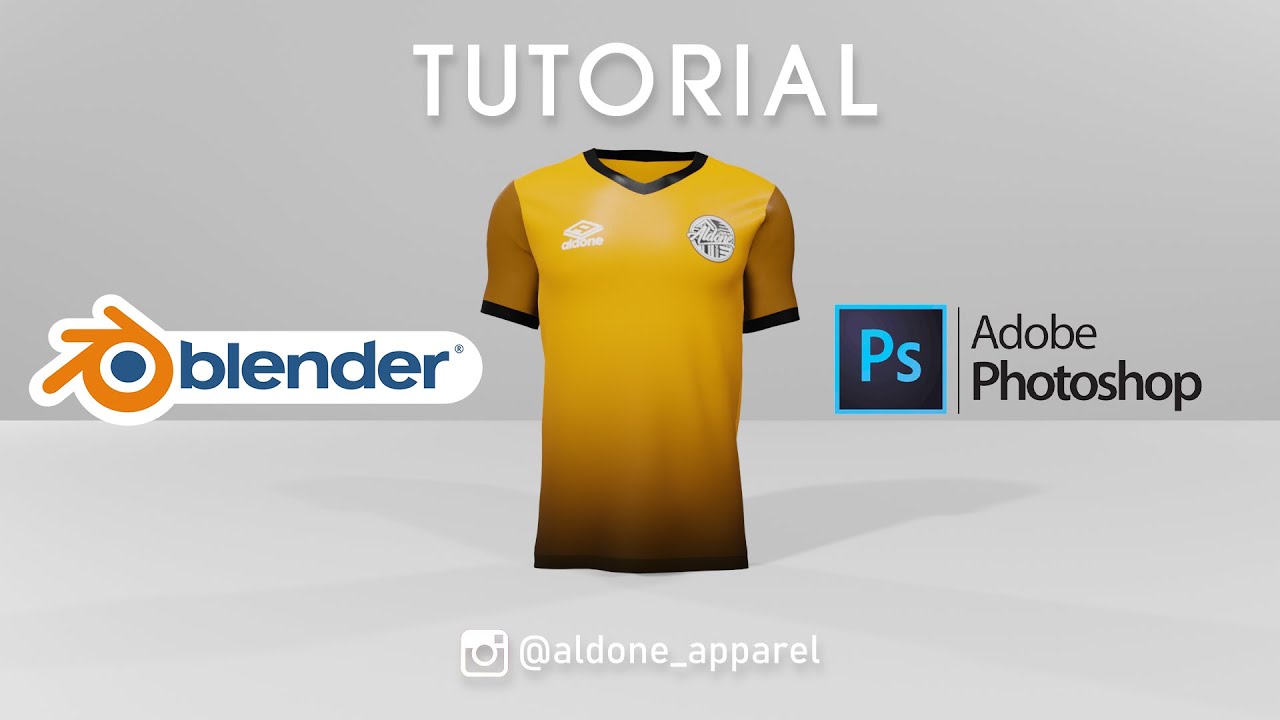 Tutorial Memasukan Teksture di Mockup jersey 3D Blender - YouTube