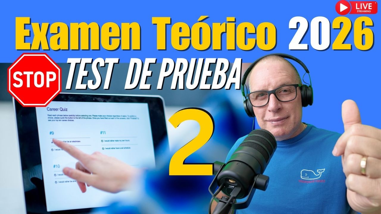 NUEVO EXAMEN TEÓRICO DE CONDUCIR 2025 - Parte 2.PREGUNTAS CLAVES - YouTube