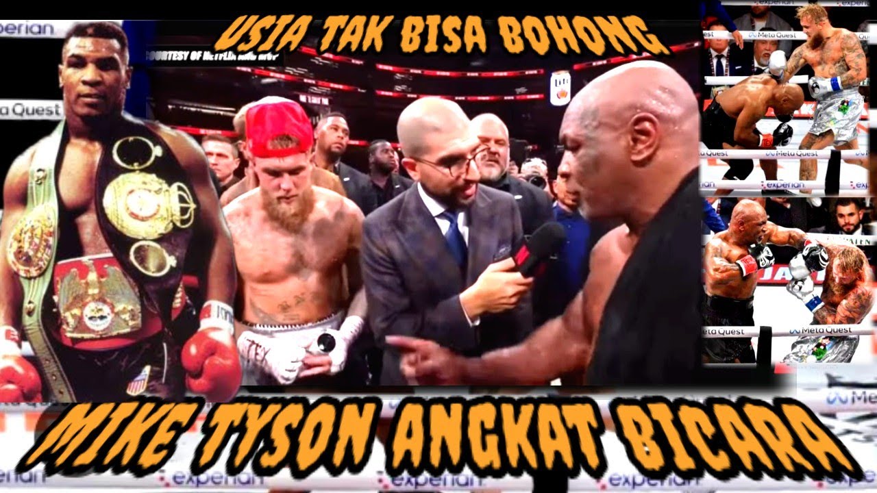 MIKE TYSON ANGKAT BICARA TYSON VS PAUL - YouTube