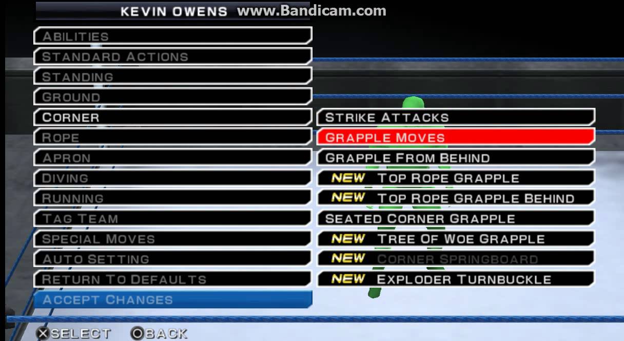 WWE SVR 11 Kevin Owens Moveset - YouTube