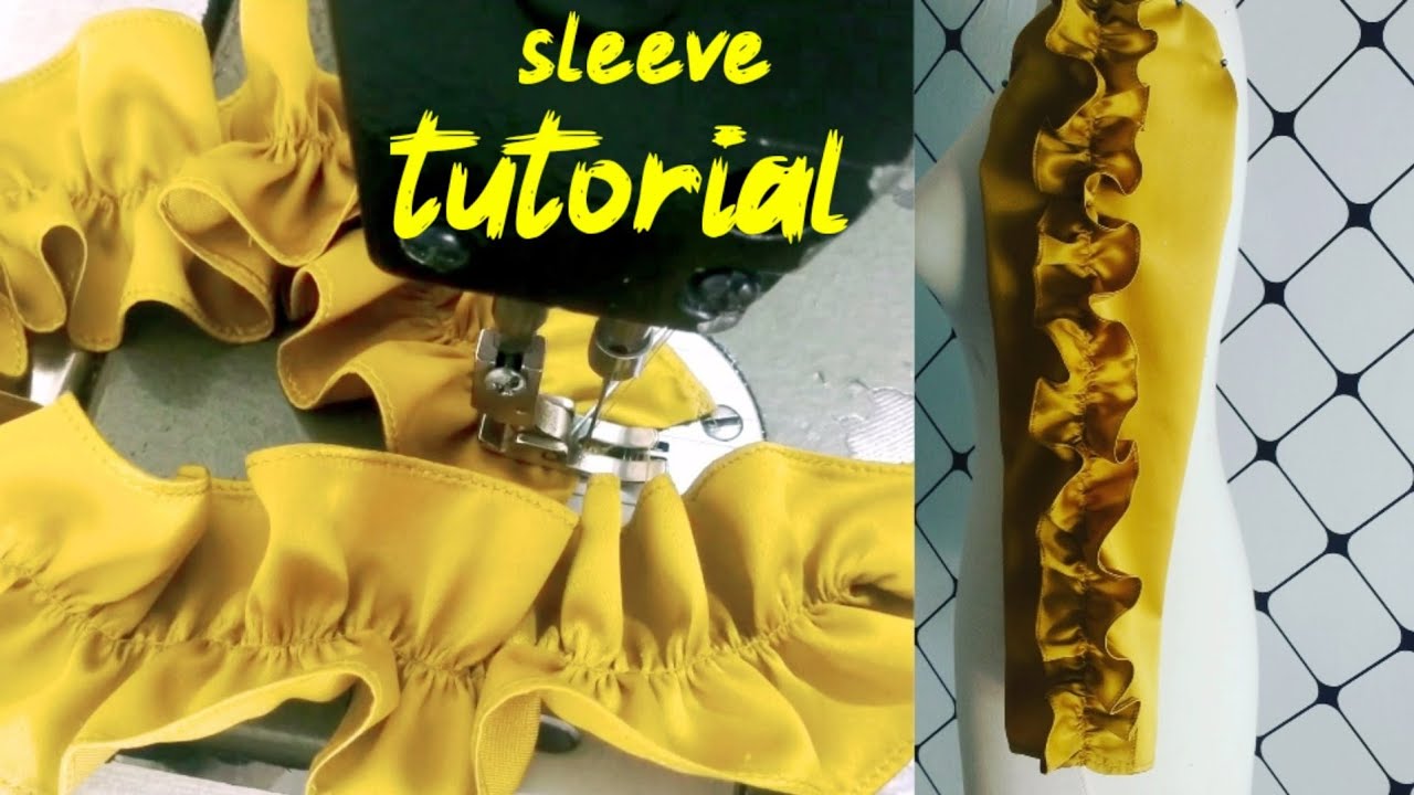 Model Lengan Rempel | Ruffle Sleeve tutorial #belajarjahit - YouTube